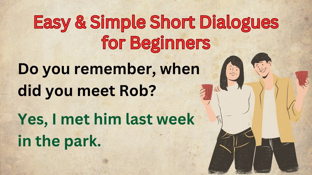 Learn English Through Stories 👍Easy Short Dialogues For English ...