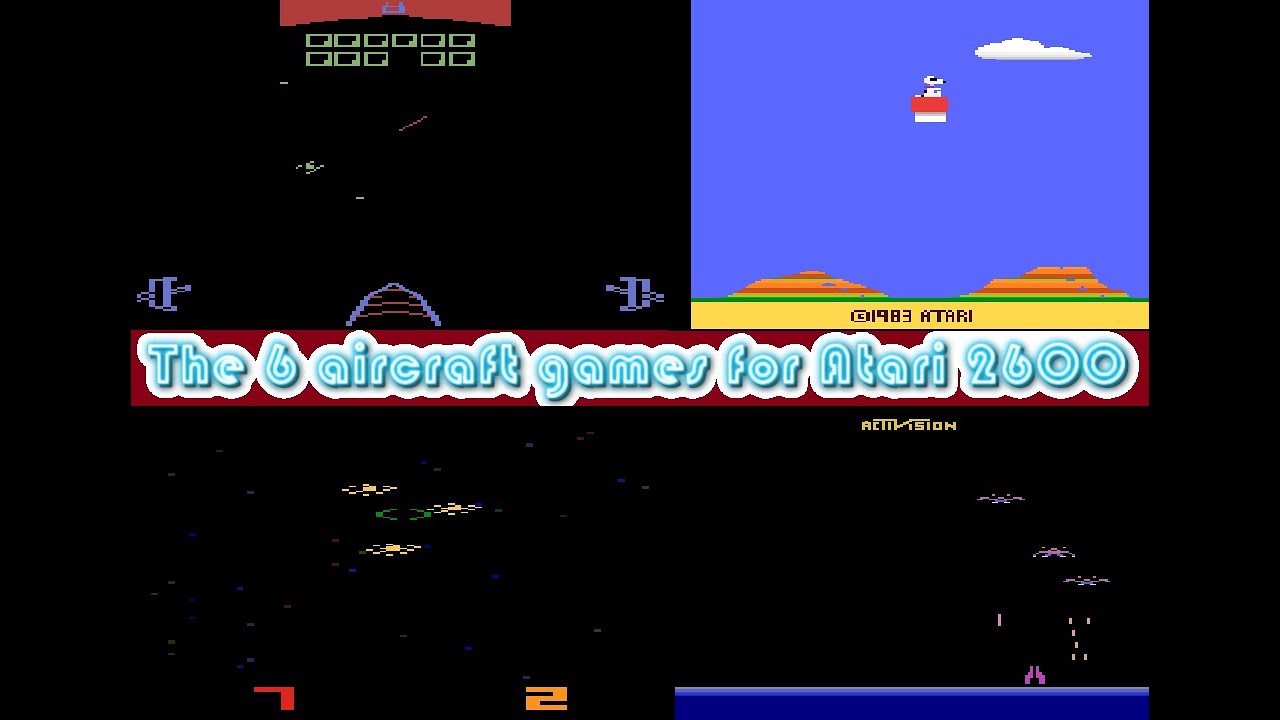 The 6 aircraft games for Atari 2600 - YouTube