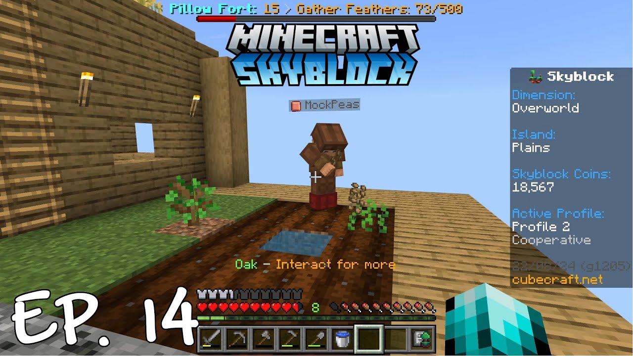Minecraft Cubecraft skyblock EP.14 - YouTube