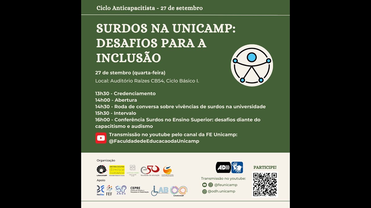 Surdos na Unicamp: desafios para a inclusão | Ciclo Anticapacitista da ...