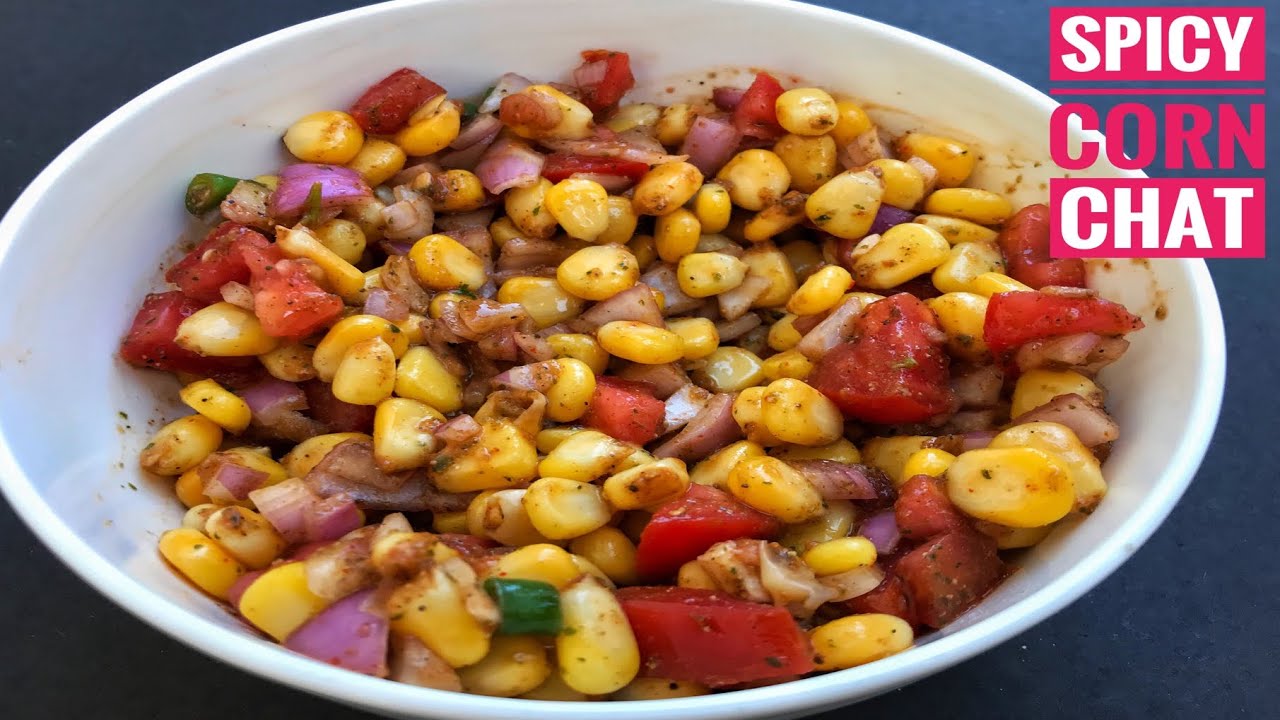 Spicy Sweet Corn Chat | Spicy Corn Chat | 2 Mins Recipes | Healthy ...