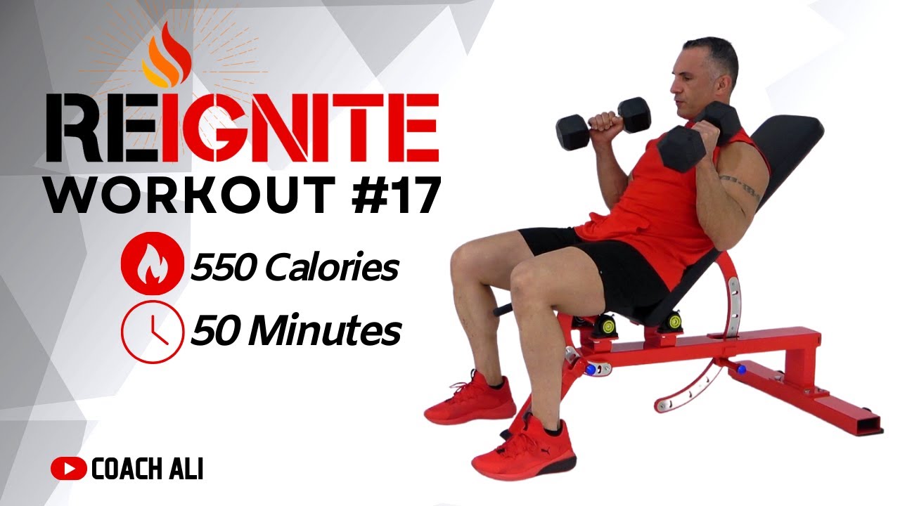 🔴 Reignite Series #17 Summer Body Dumbbell Workout At Home | Full Back & Biceps Day | Coach Ali ...