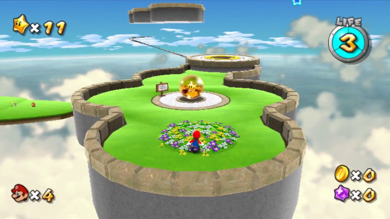 Super Mario Galaxy (Dome: Fountain) (Level: Rolling Green Galaxy) (Star ...