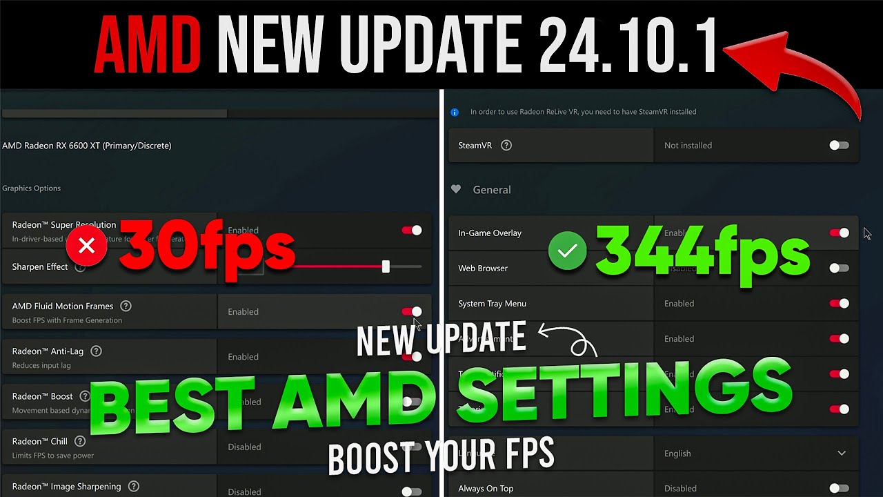 BEST AMD Radeon Settings For Gaming - Get Maximum FPS | AMD New Update ...