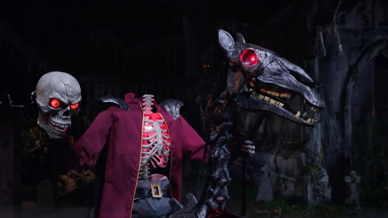 Home Depot Halloween NEW 2024 Knight Dullahan Headless Horseman ...