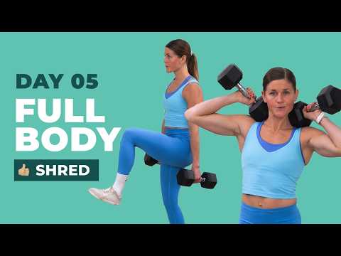 Overload 30 Day 5: 30-Minute Full-Body Strength + Abs Workout | Dumbbells Only