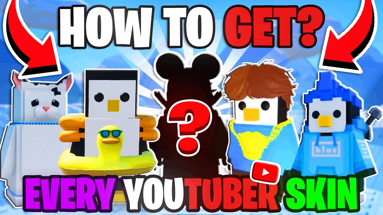 All SECRET YouTuber Penguin Skins in Knockout🐧 - YouTube