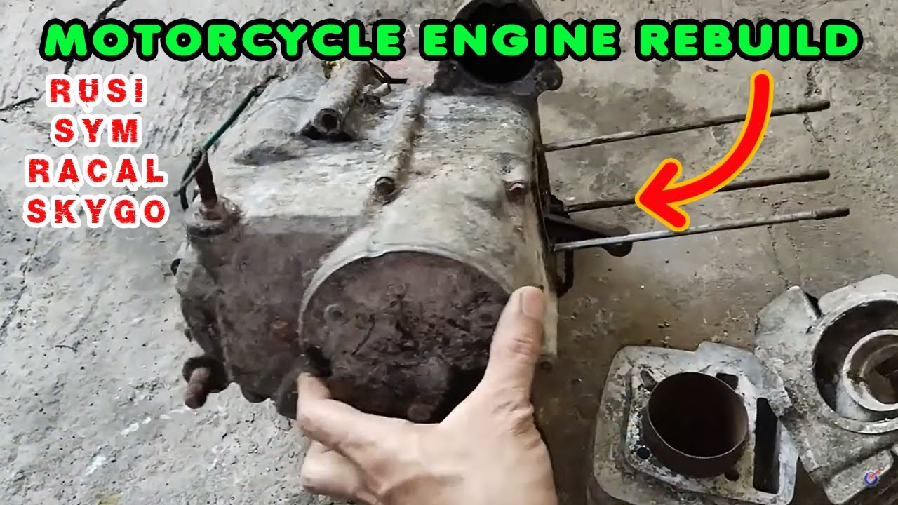 China Motorcycle Engine Rebuild | Rusi 100cc Overhaul, Refresh, and ...