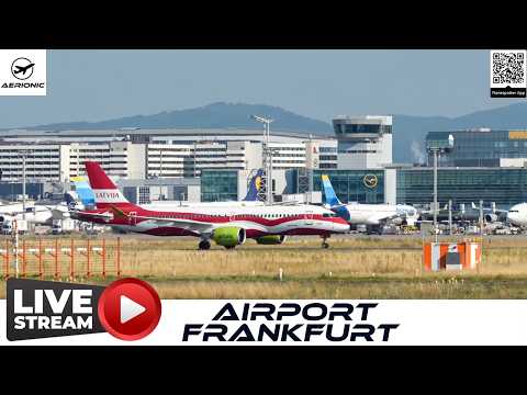 ✈️ LIVE 2K Frankfurt Airport Planespotting (FRA) Tuesday: Heatwave 34°C ☀️ Centerbahn | 23 Jun 2026