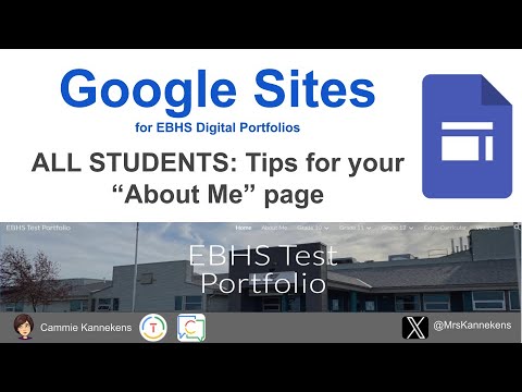 Google Sites Mini Tutorial -17- About Me Page - YouTube