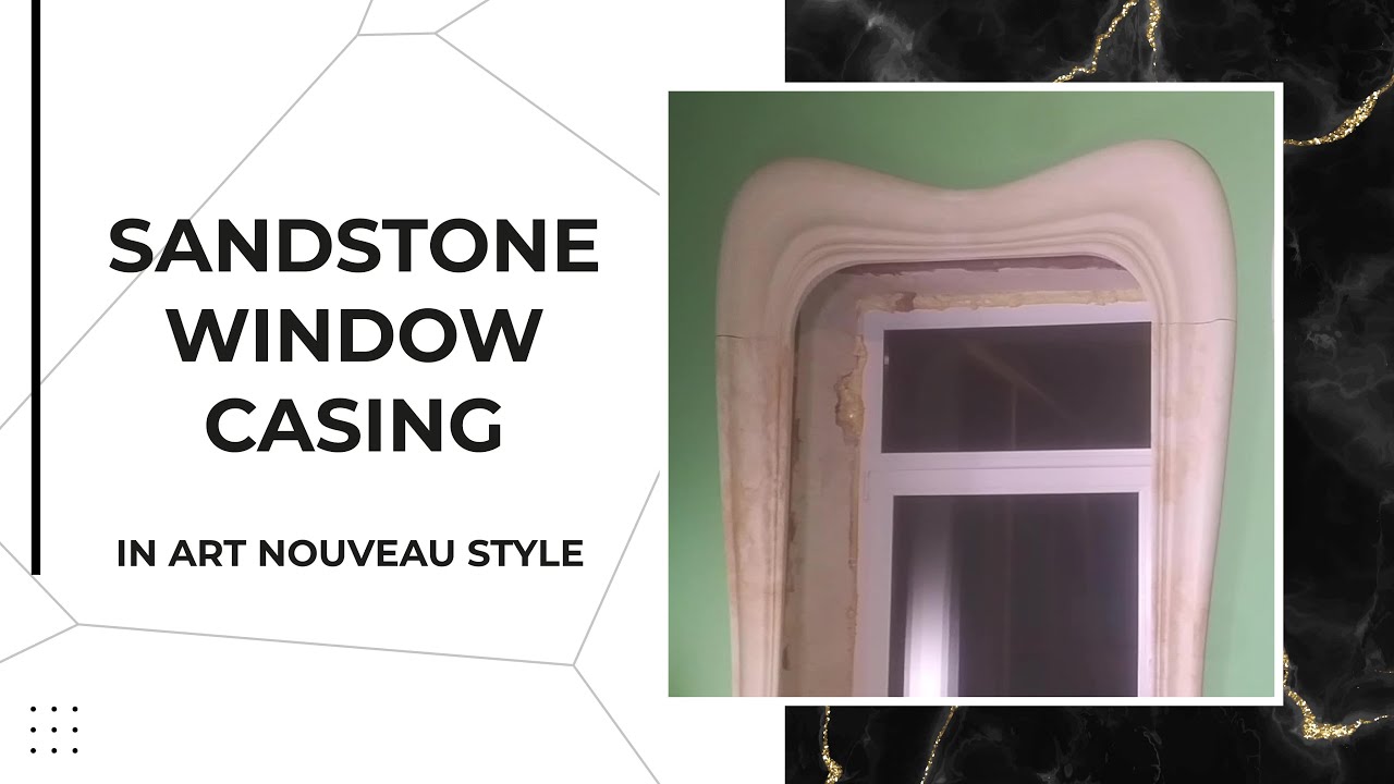 How to make a window casing from natural stone. - YouTube