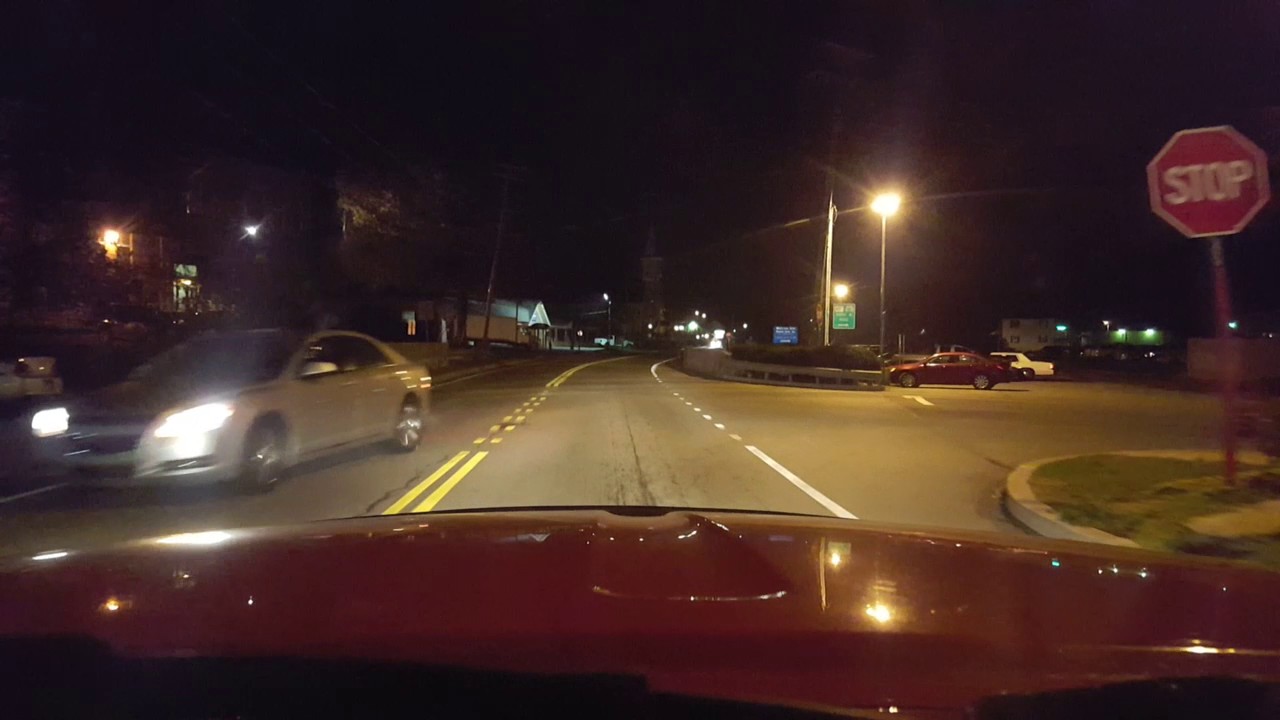 Nighttime road trip through Export, PA - YouTube
