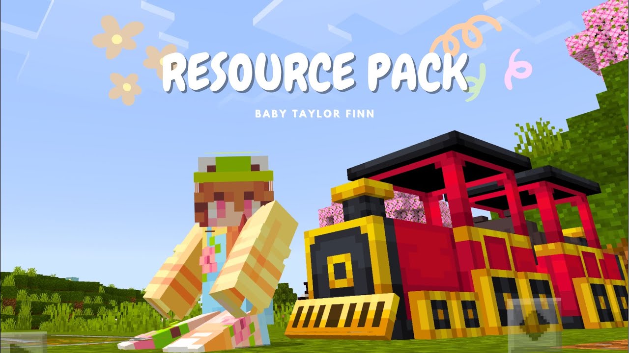 Minecraft RESOURCE PACK สอนลงรถไฟน่ารัก🚂🚉 Minecart to Train - Bedrock ...