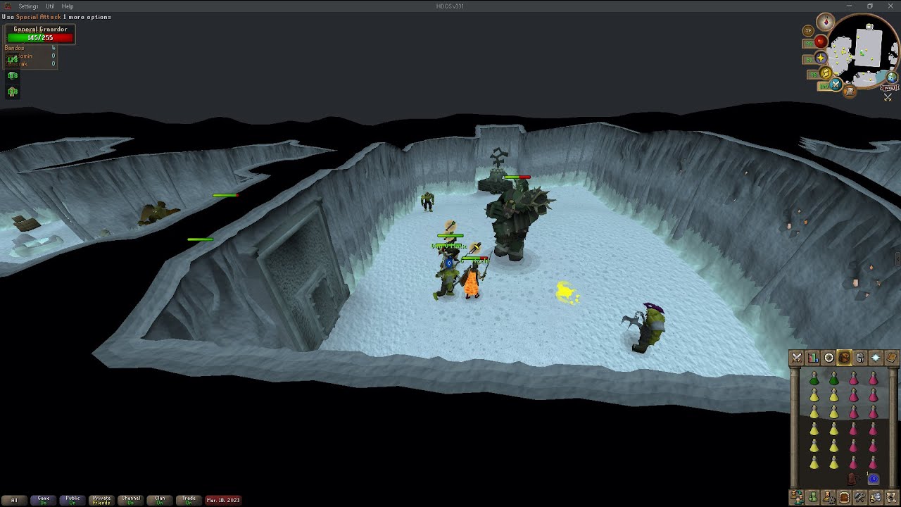 old school runescape killing bandos with the osmumten's fang - YouTube