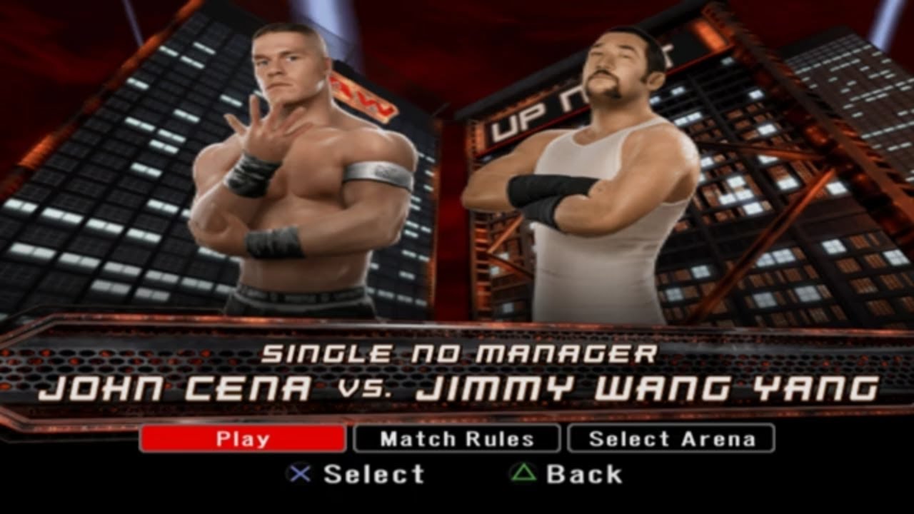 John Cena vs Jimmy Wang Yang | WWE Smackdown vs Raw 2008 Plus - YouTube
