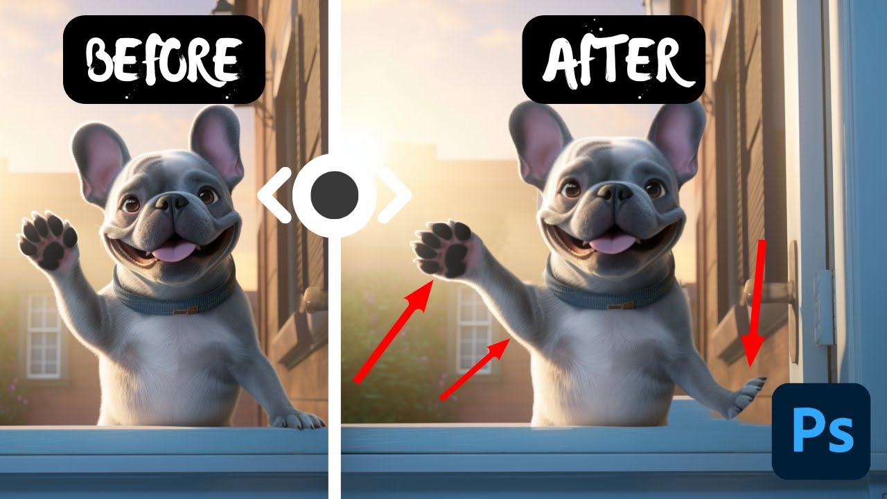 How to Bend And Move Character Limbs in Adobe Photoshop | Generative ...