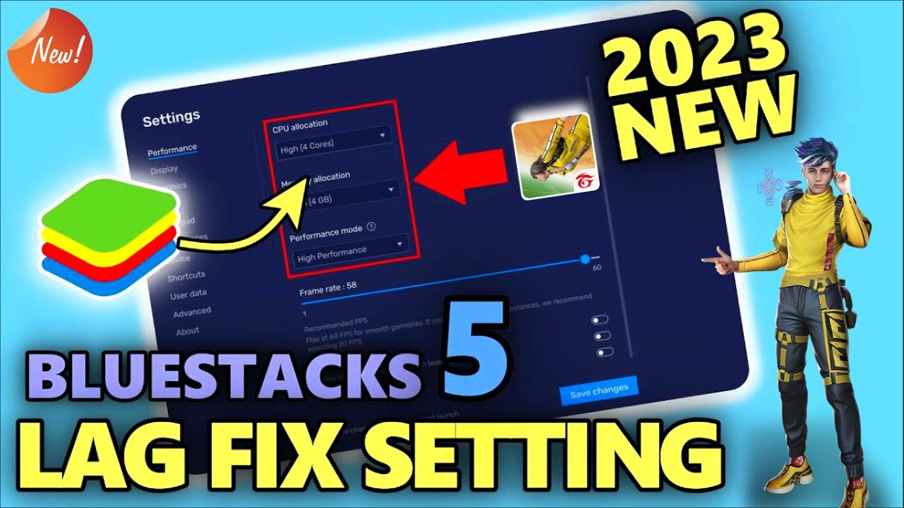 How To Fix Lag In Bluestacks 5 ( Free Fire ) Best Settings For Low End ...