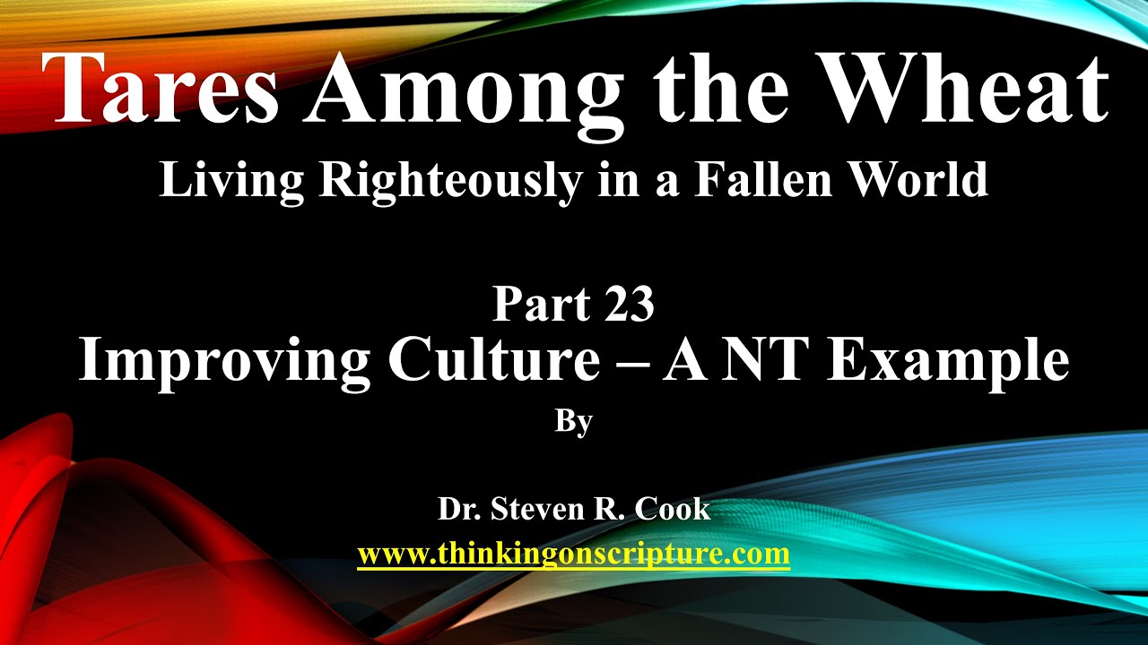 Tares Among the Wheat - Part 23 - Improving Culture – A NT Example ...