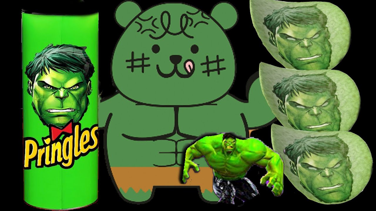 프링글스 슈퍼히어로 댄스 춤 hulk Making Pringles with Superhero Dance モッパン 애니먹방 ...
