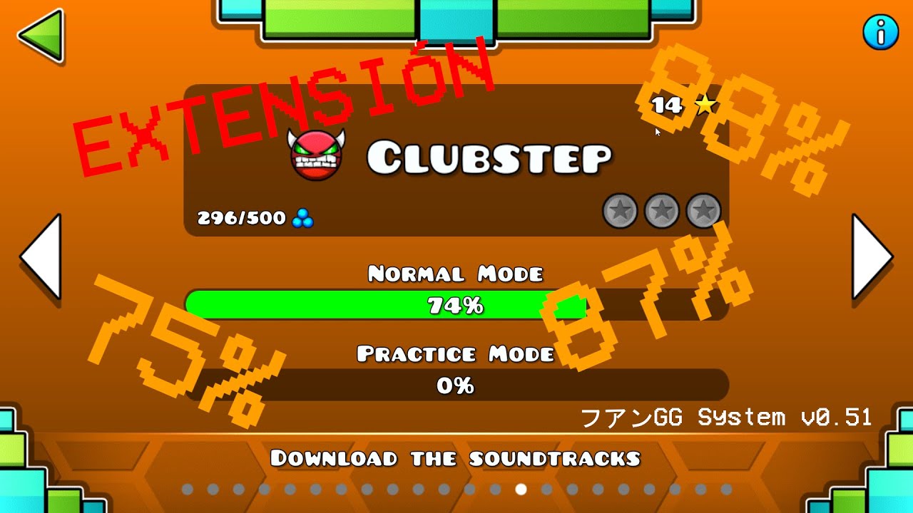 (Extensión) Clubstep, antes de completar el nivel - GD v2.11 - フアンGG v0 ...