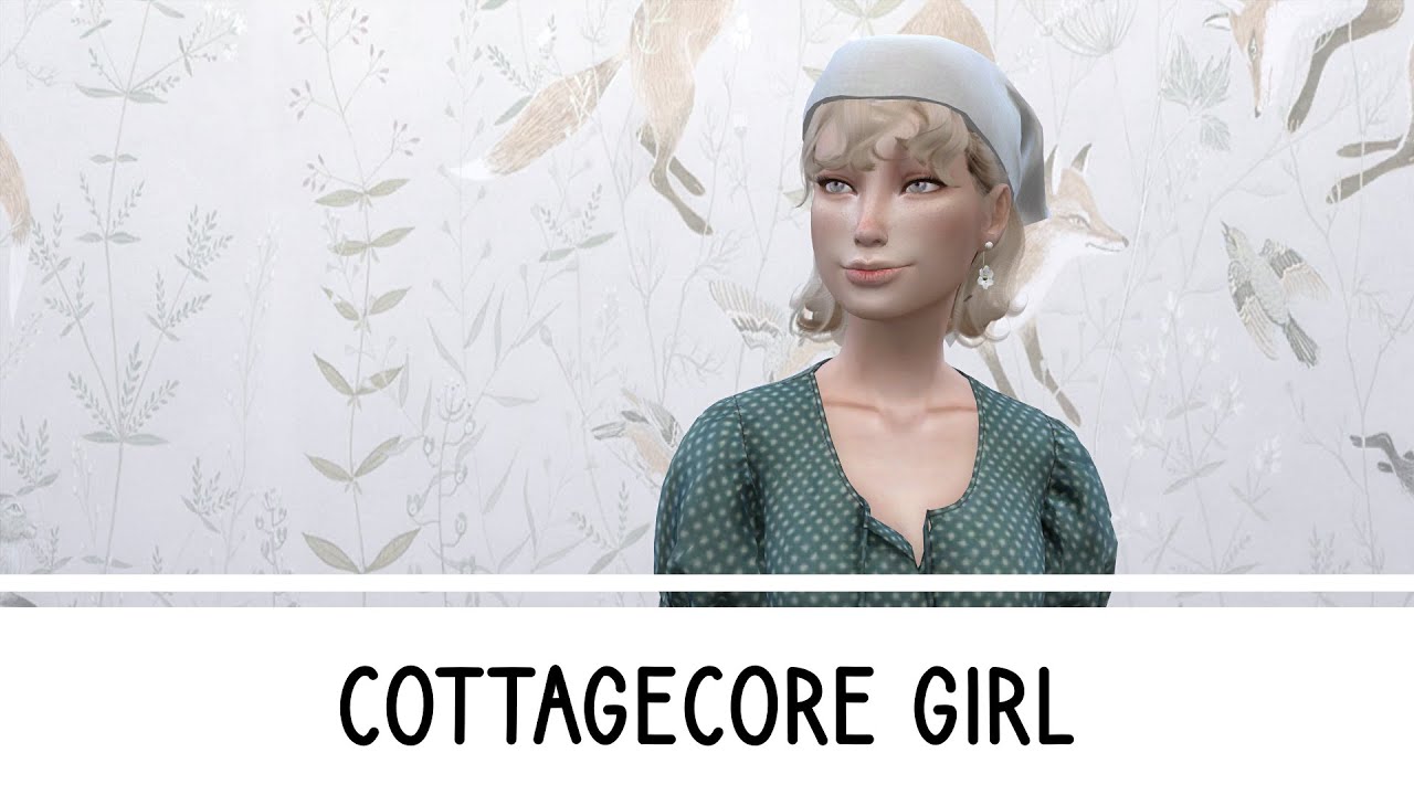 COTTAGECORE GIRL ∣ Sims 4 Realistic Alpha Sim ∣ + CC Links ∣ + Download ...