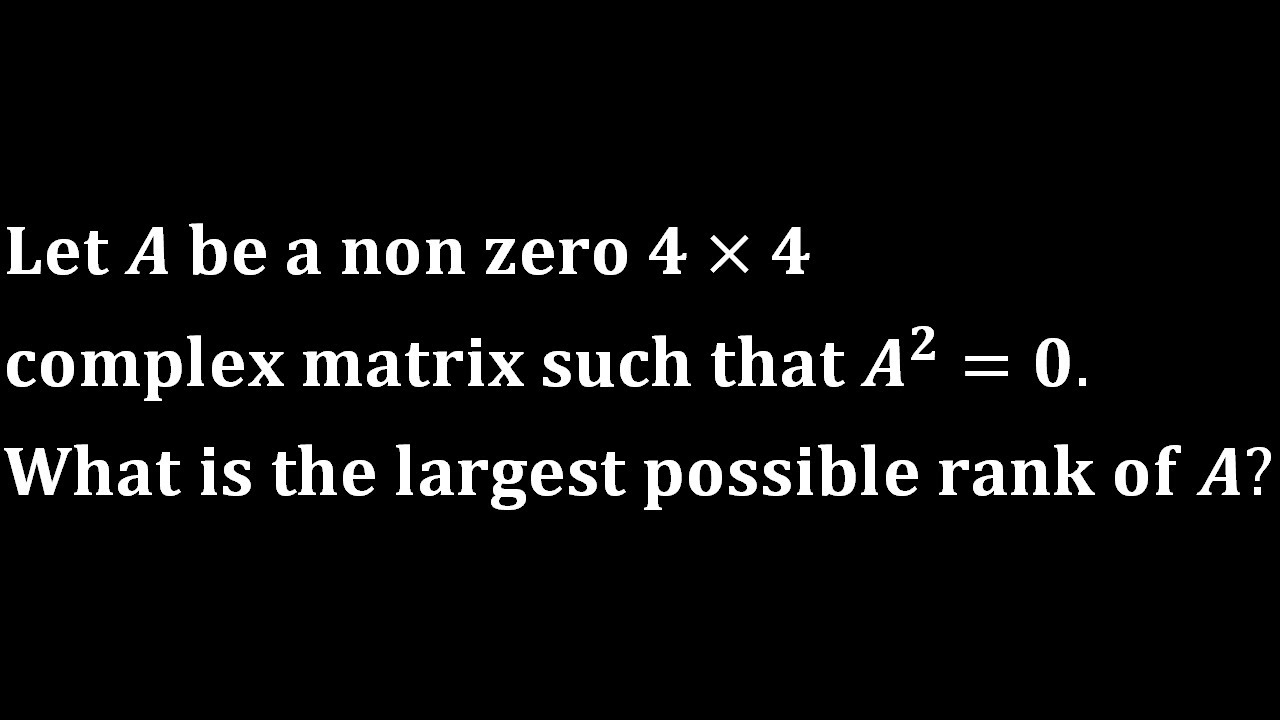 jordan canonical form cmi 2018 linear algebra engineering eigen values ...