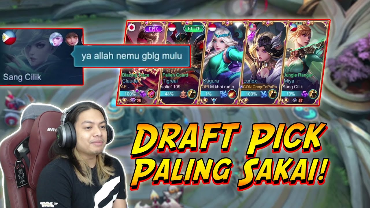 INI YANG DINAMAKAN DRAFT PICK NGETROLL! COMETOPAPA MLBB! - YouTube