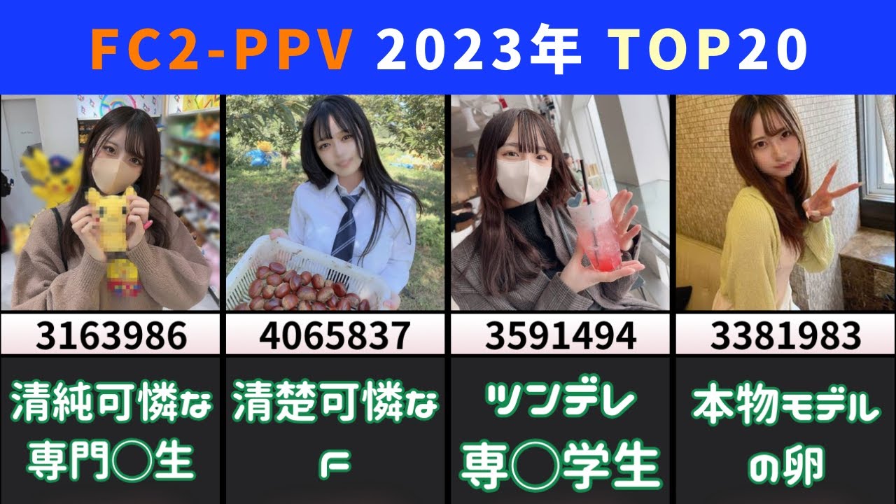 【FC2PPV】2023年のTOP20が凄すぎたwwww - YouTube