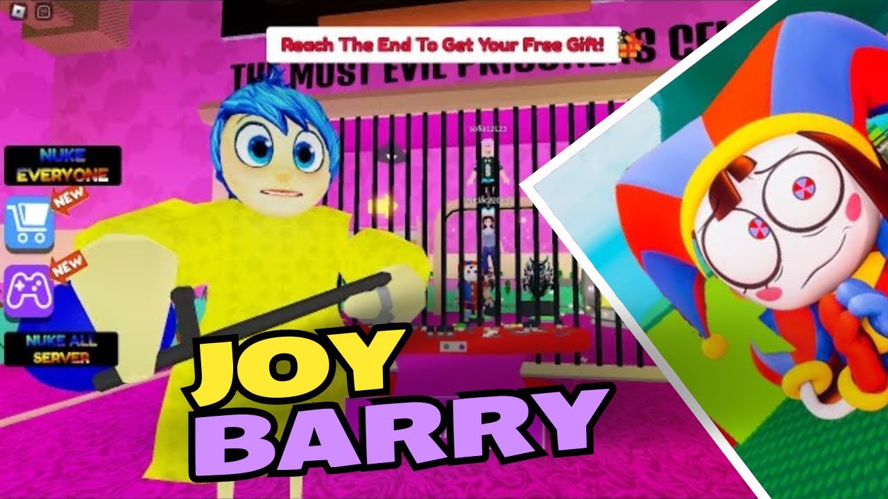 JOY BARRY'S PRISON RUN | PLAYING AS POMNI | ROBLOX #roblox # ...