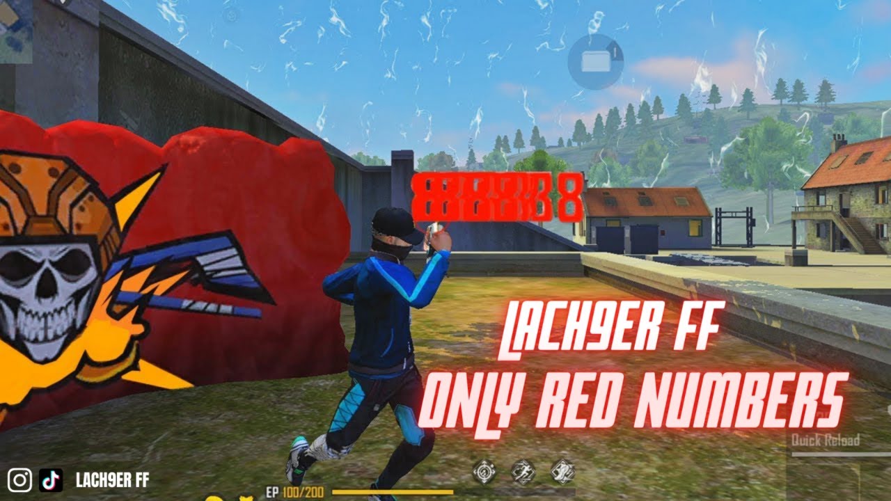 LACH9ER FF Only RED NUMBERS | Crazy Highlights 👽🔥 - YouTube