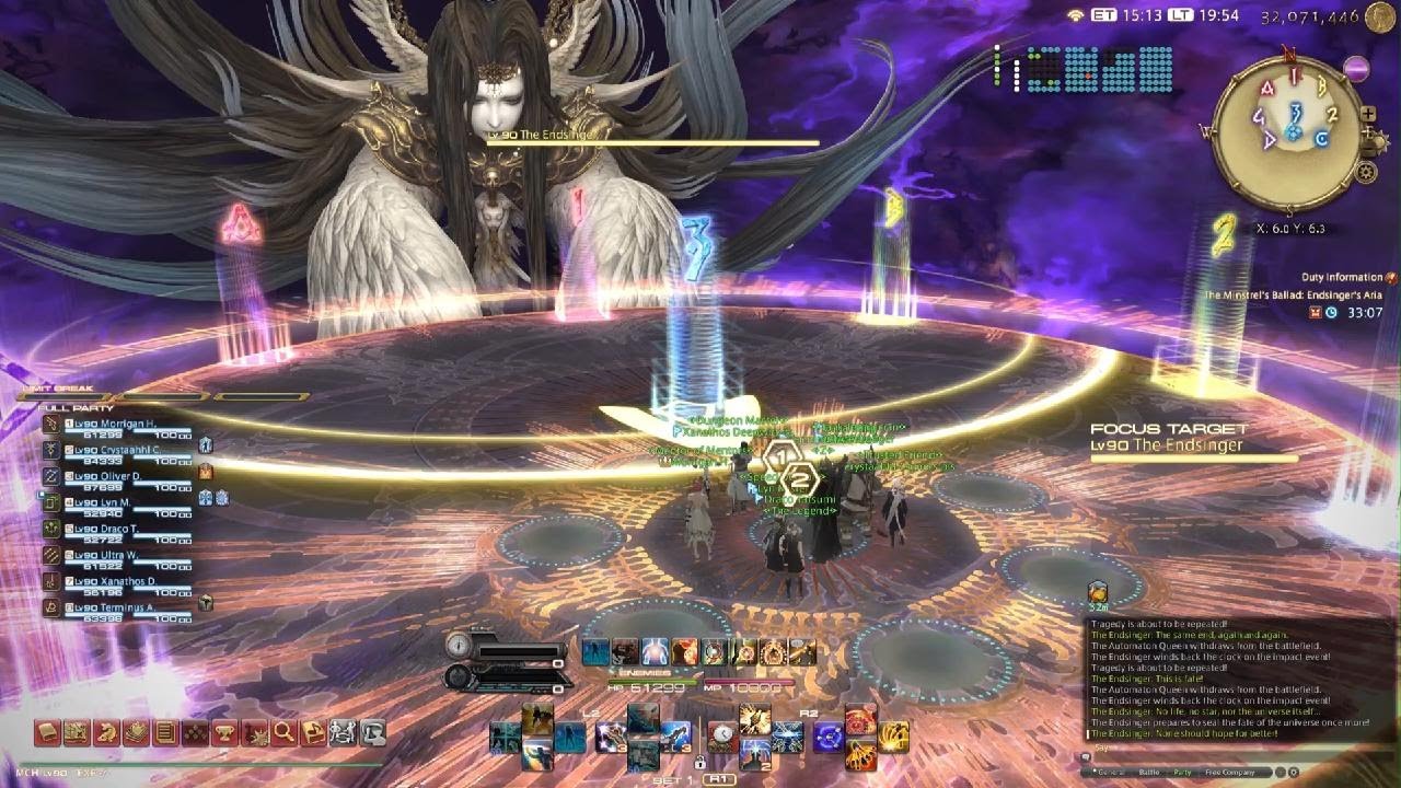 Endsinger Extreme Clear - Machinist POV - FINAL FANTASY XIV - YouTube
