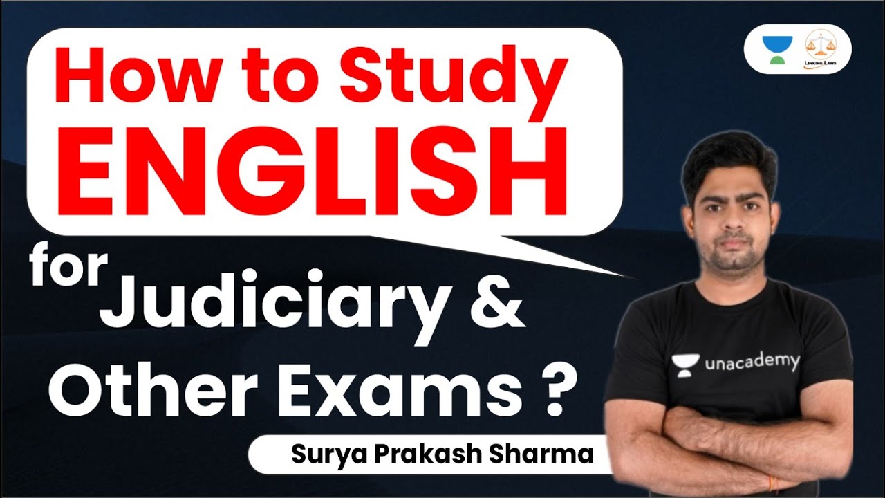 How to study English for Judiciary & other exams | Linking Law | Surya ...