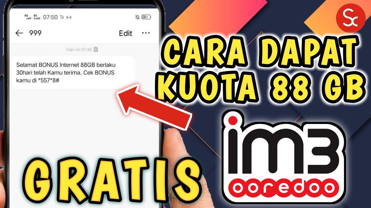 CARA DAPAT KUOTA PAKET DATA INTERNET GRATIS IM3 INDOSAT 2023 | PAKET ...