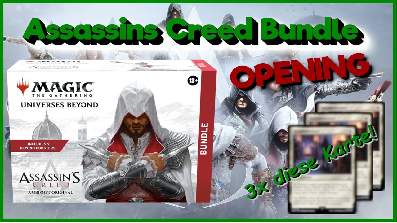 Assassins Creed MTG Beyond Booster Bundle Unboxing - YouTube