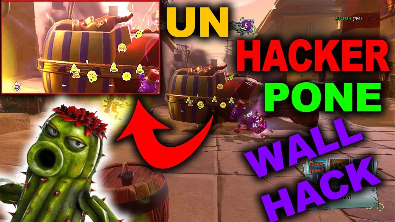 ESTE HACKER NOS PONE WALLHACK A TODOS!! | PvZ Garden Warfare 2 - Gameplay En Español - YouTube