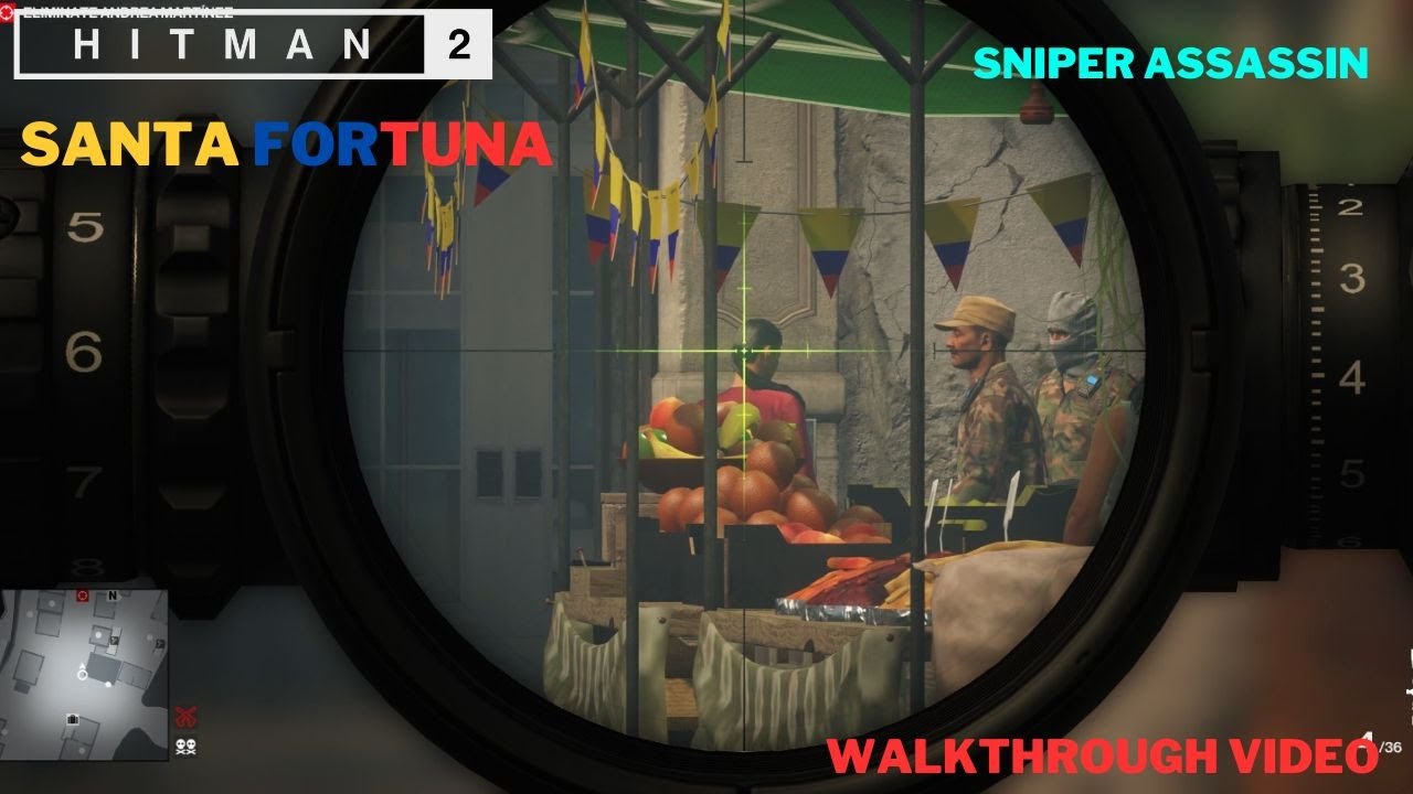 Hitman 2 Santa Fortuna. Sniper Assassin, Suit Only. - YouTube