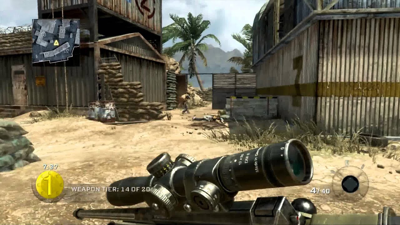 Call Of Duty Black Ops 1 Gun Game in FIRING RANGE - YouTube
