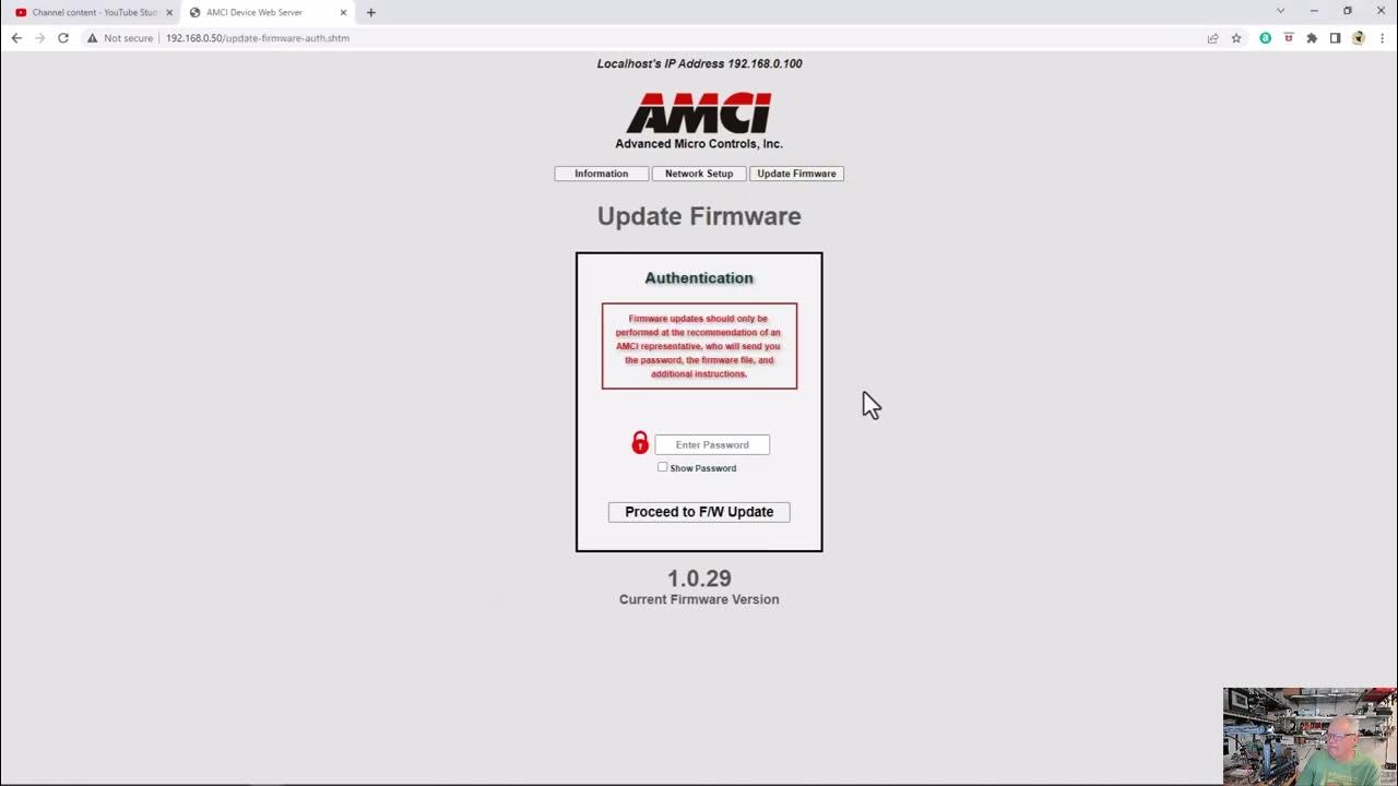 AMCI SMDxxE2 Make contact with the device - Connecting to the webpage on the device - YouTube