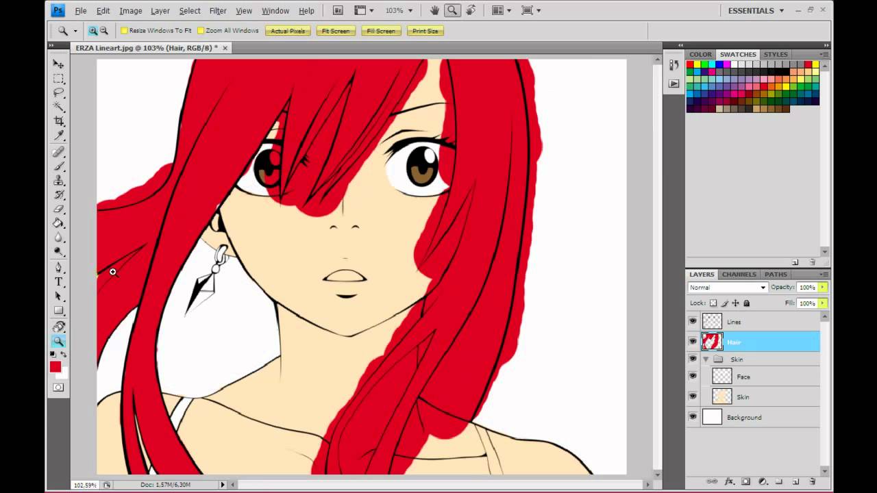 MANGA COLORING TUTORIAL ( BASIC ) - YouTube