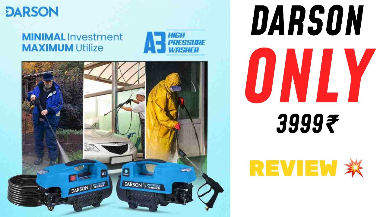 Darson A3 High Pressure Washer pump |Review| - YouTube