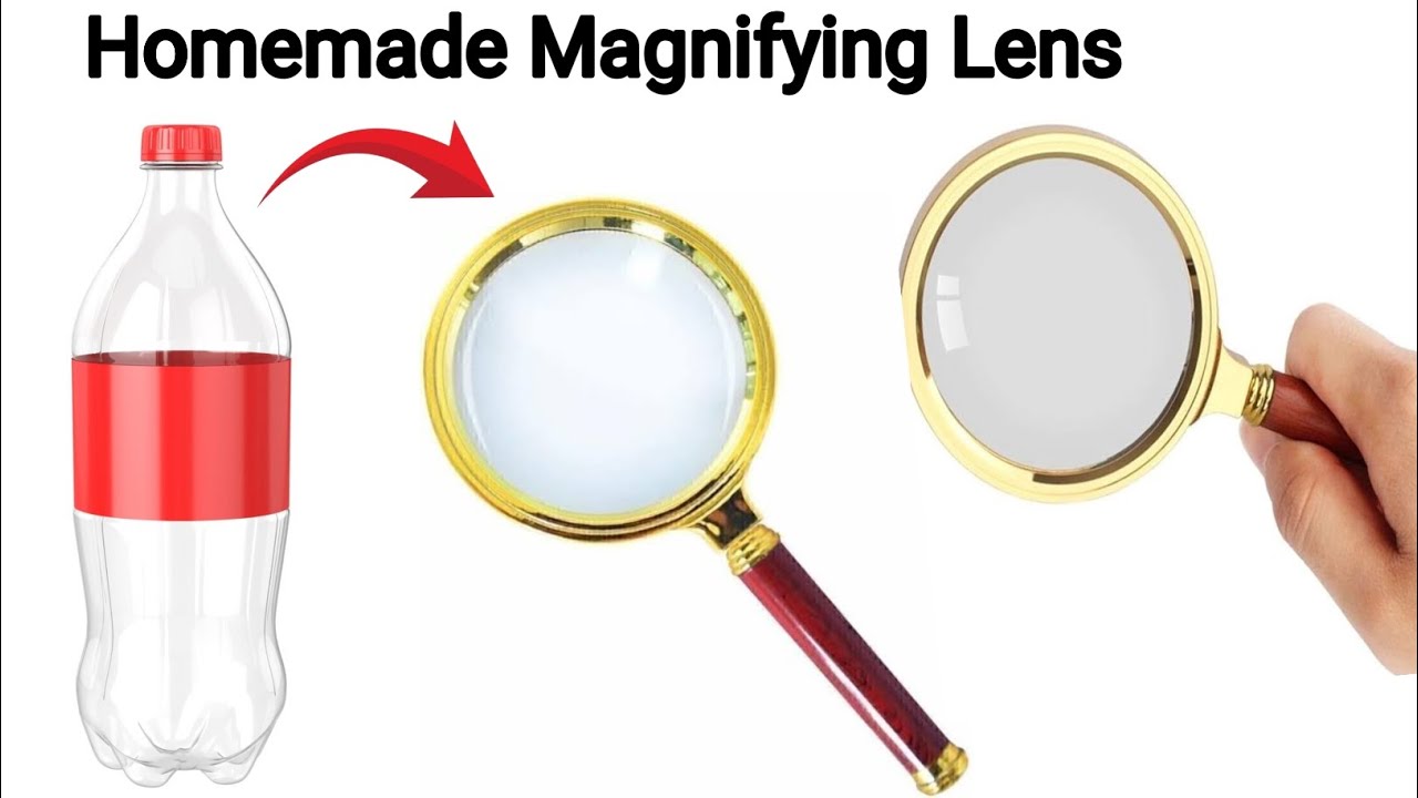 How to make Magnifying Lens/Diy Homemade Magnifying Glass/Magnifying ...