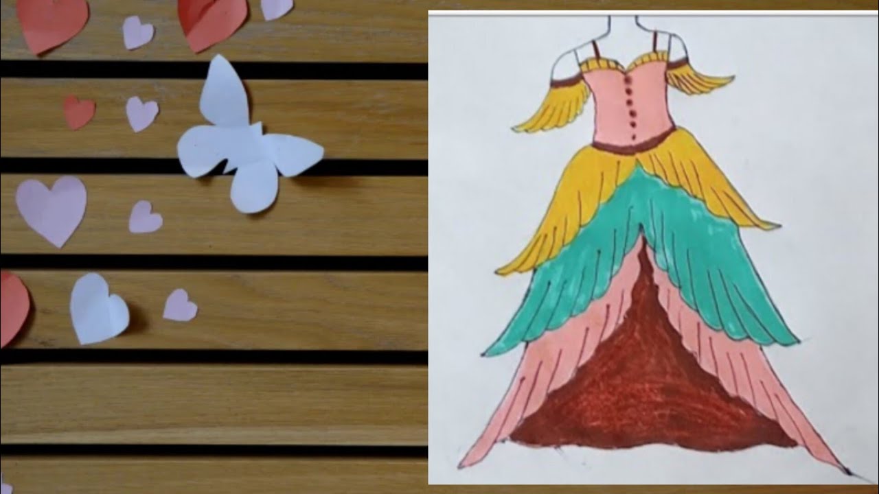Unick girl Dress drawing#nice dress drawing#viral dress drawing#92 home ...