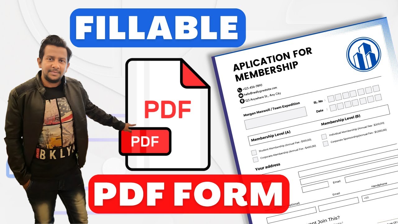 How to Create Fillable PDF Form For Free | How To Create Your Own ...