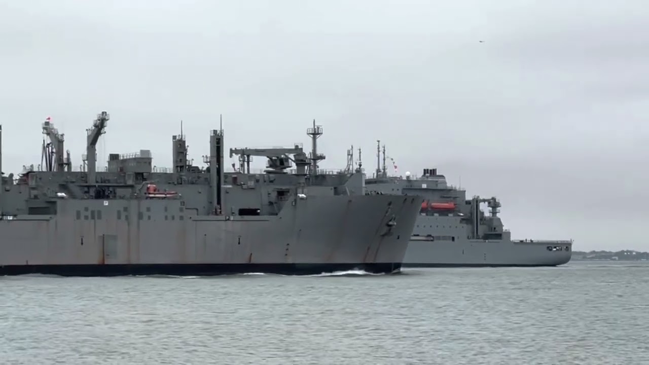 USNS Robert E. Peary & USNS Medgar Evers - October 23, 2022 - Norfolk ...