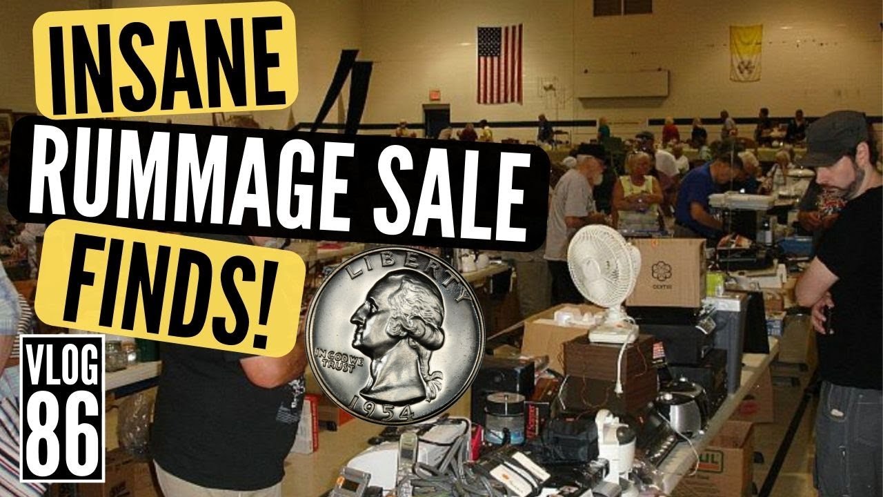 INSANE RUMMAGE SALE FINDS FOR A QUARTER! - YouTube