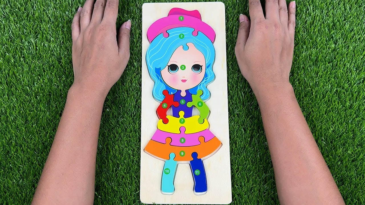 Learn Numbers with Baby Girl Puzzle | Puzzle for Kids | Kinder eSchool ...