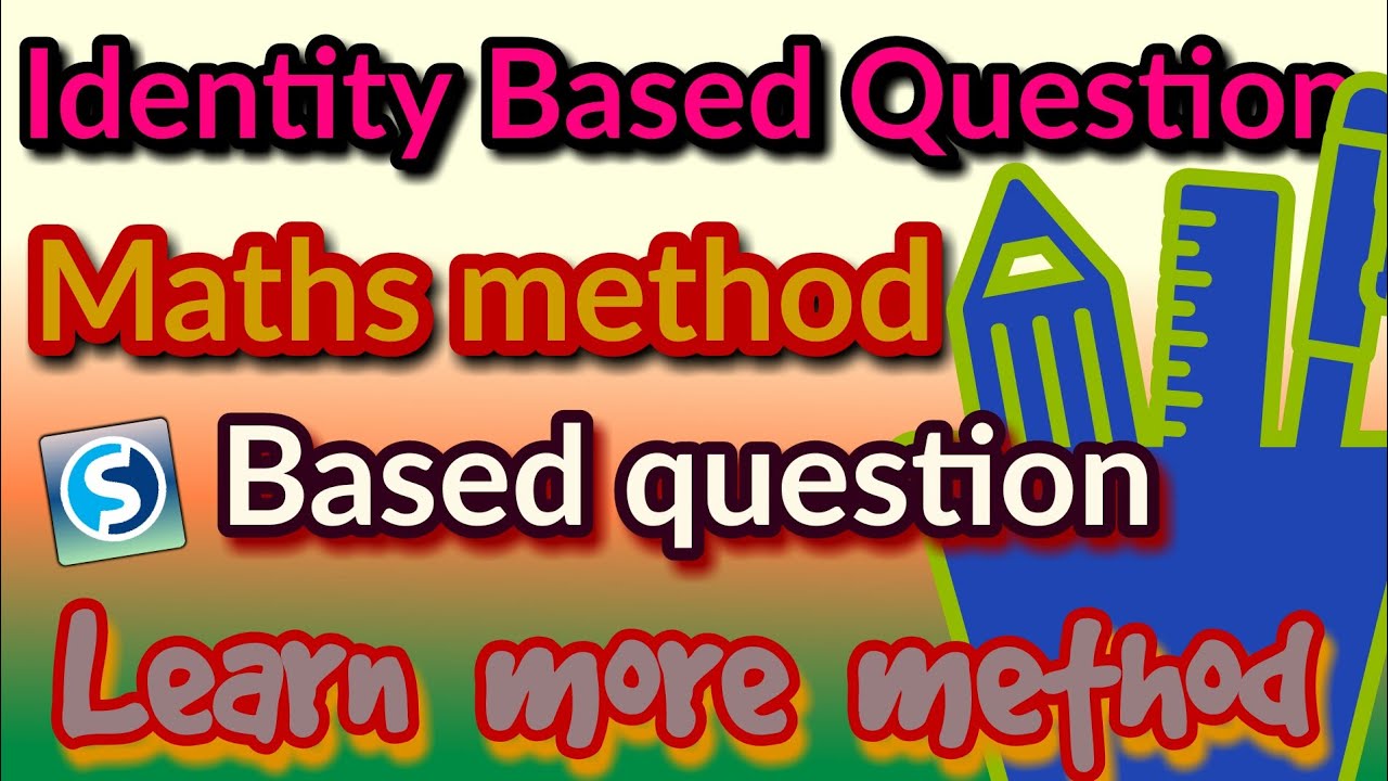 Maths Identity based question by Som coaching centre - YouTube