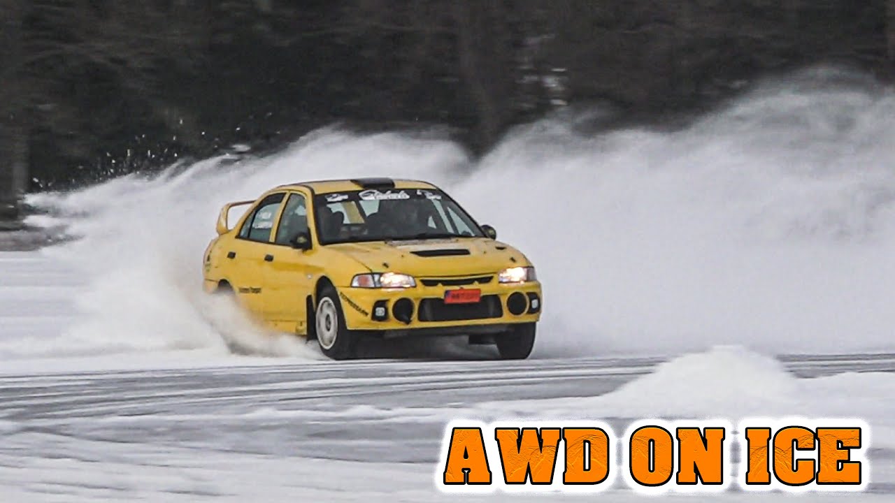 Mitsubishi Evo 300hp Ice Drifting - YouTube