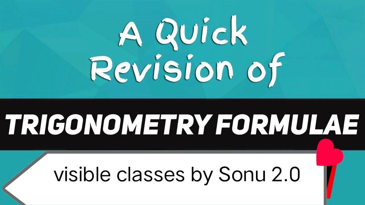 Trigonometry class 10th all formulas|| Trigonometry class Xth ...