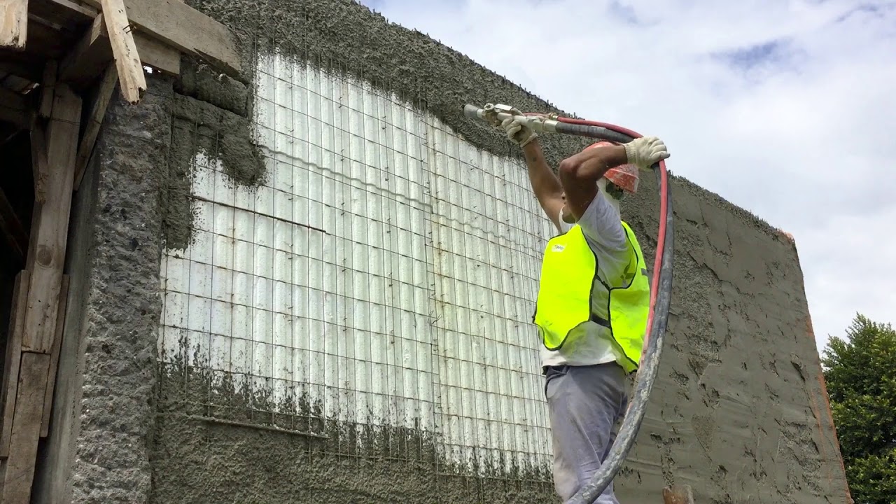 Mortero Estructural Proyectado - Arq. Carlos Medina - YouTube